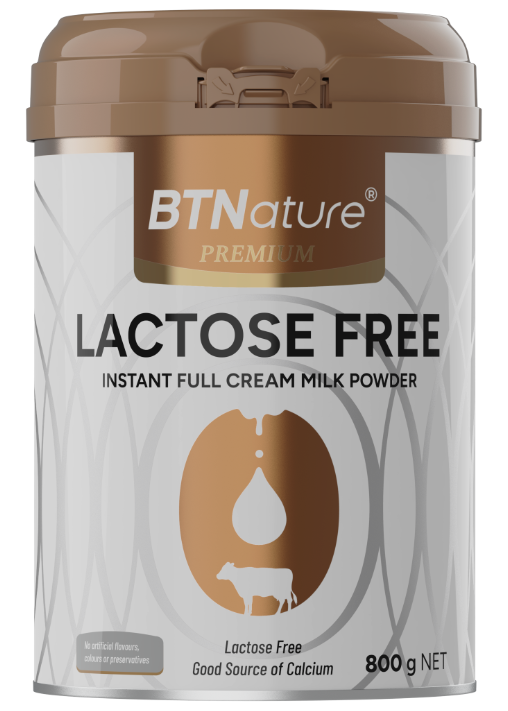 BTNature® Premium Lactose Free Instant Full Cream Milk Powder